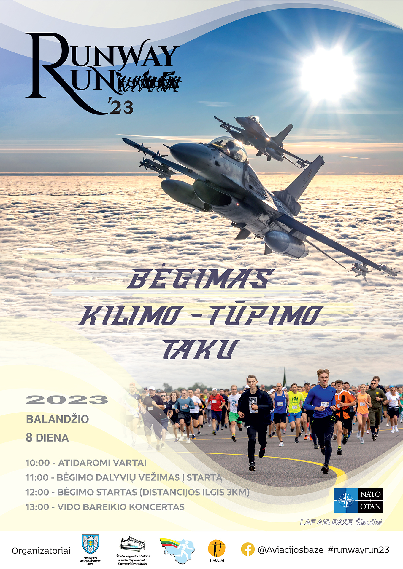 ŠIAULIAI - Specialūs autobusų maršrutai „Runway Run'23“ renginiui